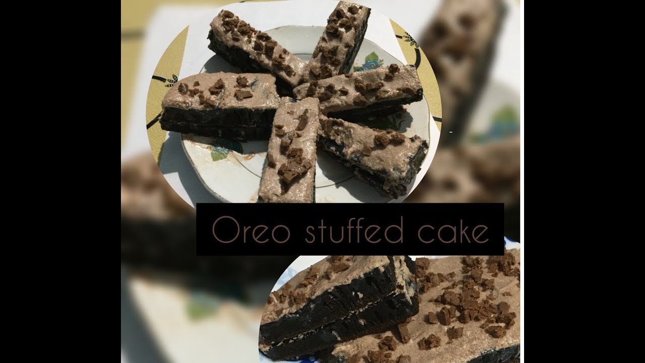 OREO STUFFED CAKE - YouTube