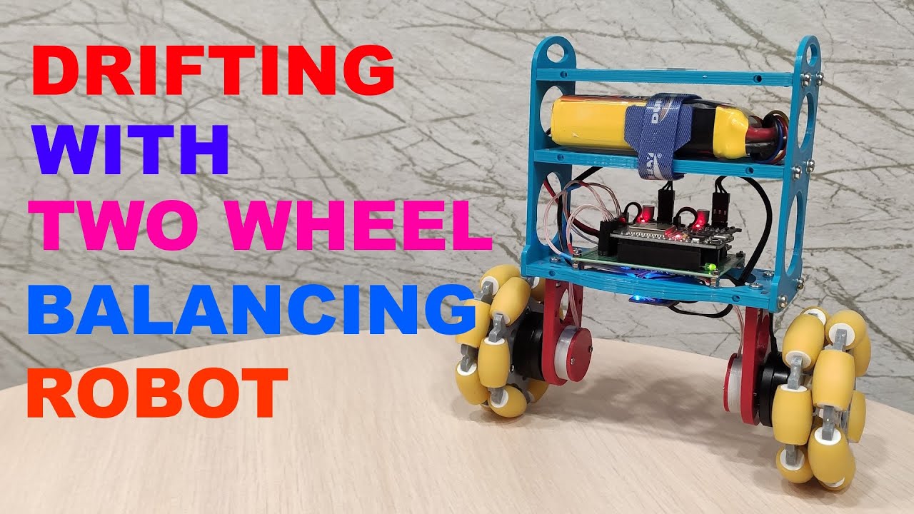 Drifting with a balancing robot - YouTube