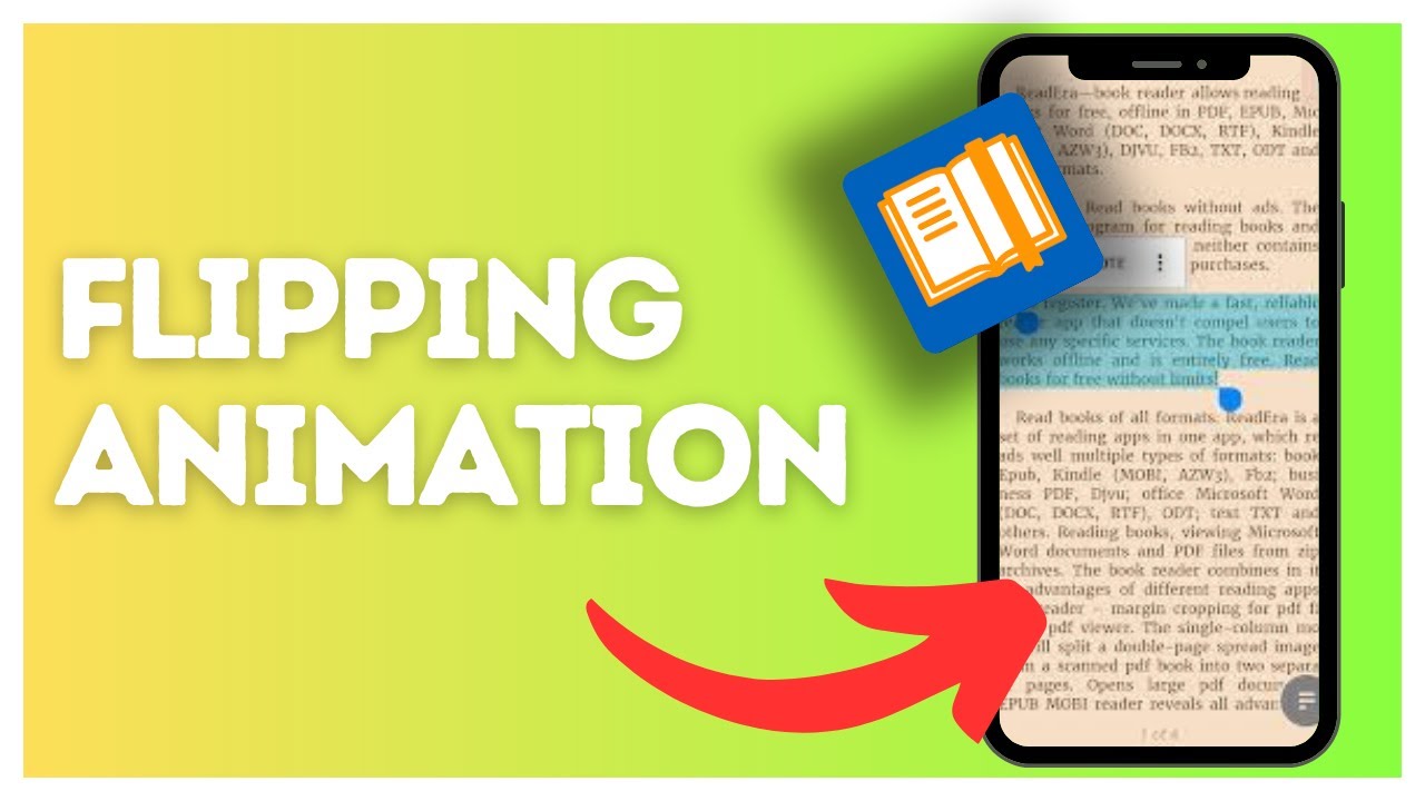 How to enable flipping animation on ReadEra? - YouTube