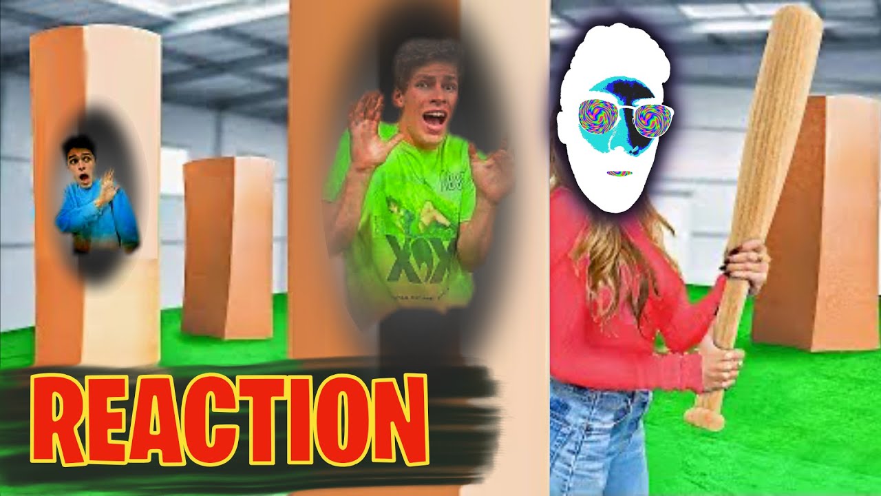 Ben Azelart REACTION | EXTREME HIDE AND SEEK BOXES CHALLENGE - YouTube ...