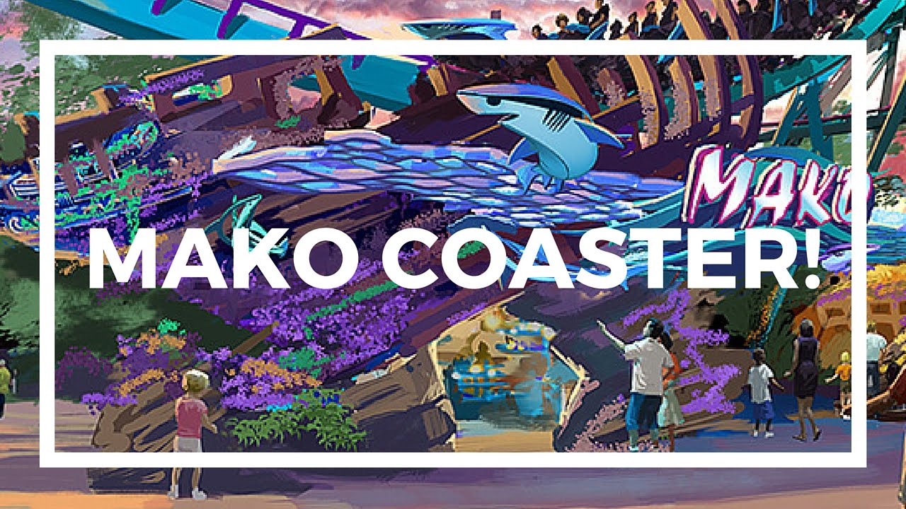 NEW! MAKO ROLLER COASTER AT SEA WORLD ORLANDO - YouTube