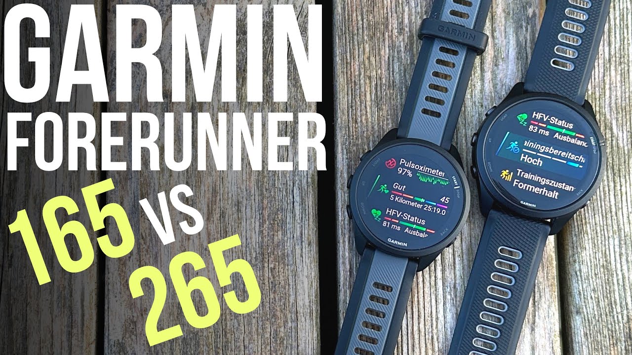 Garmin Forerunner 165 vs 265 ein ausführlicher Vergleich! - YouTube