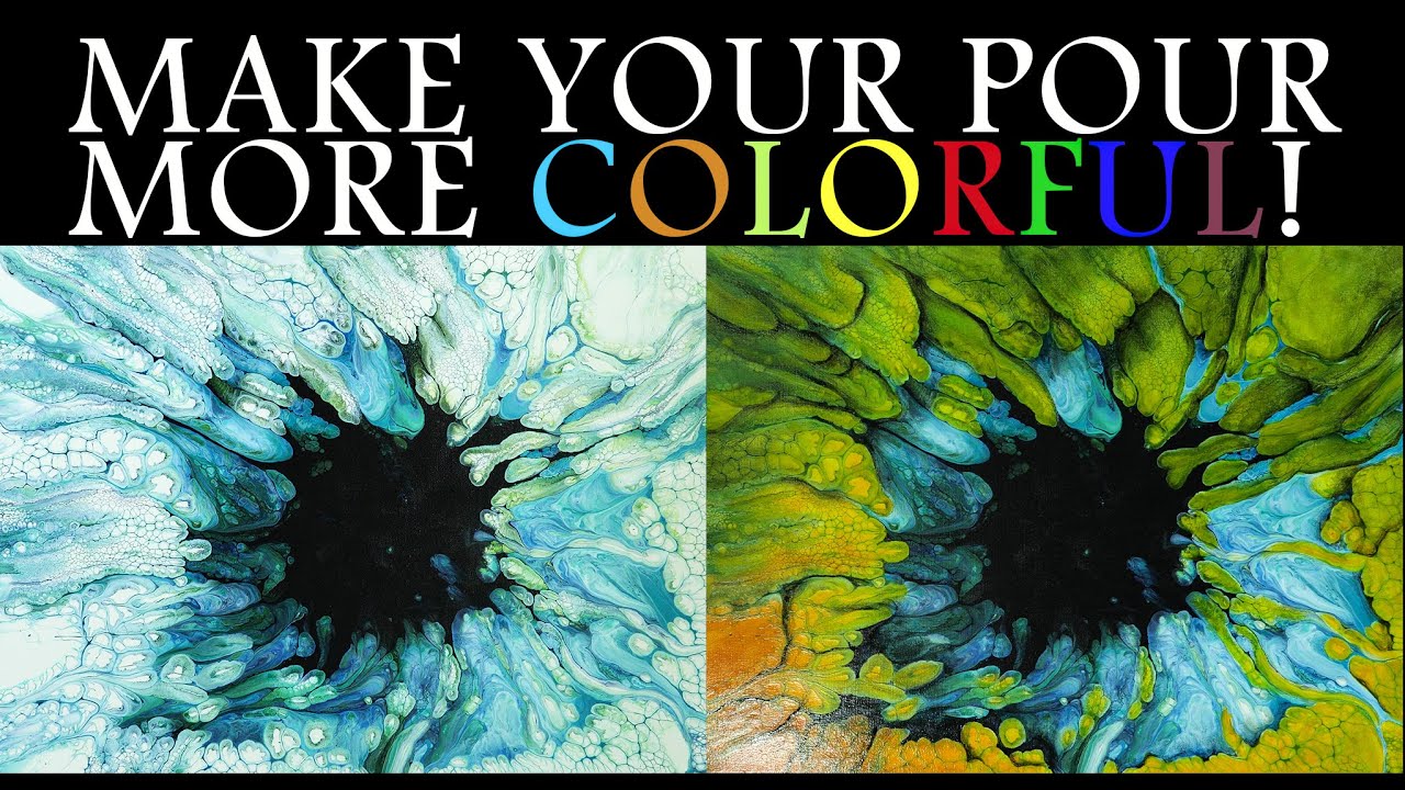 Adding color with Golden's High Flow Acrylics --Transformation of an ...