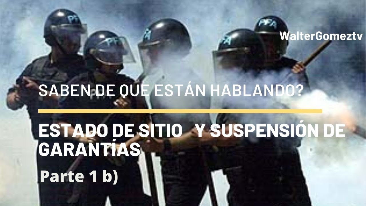 COMO SE DECLARA EL ESTADO DE SITIO ? CUALES SON LOS REQUISITOS? PORQUÉ ...