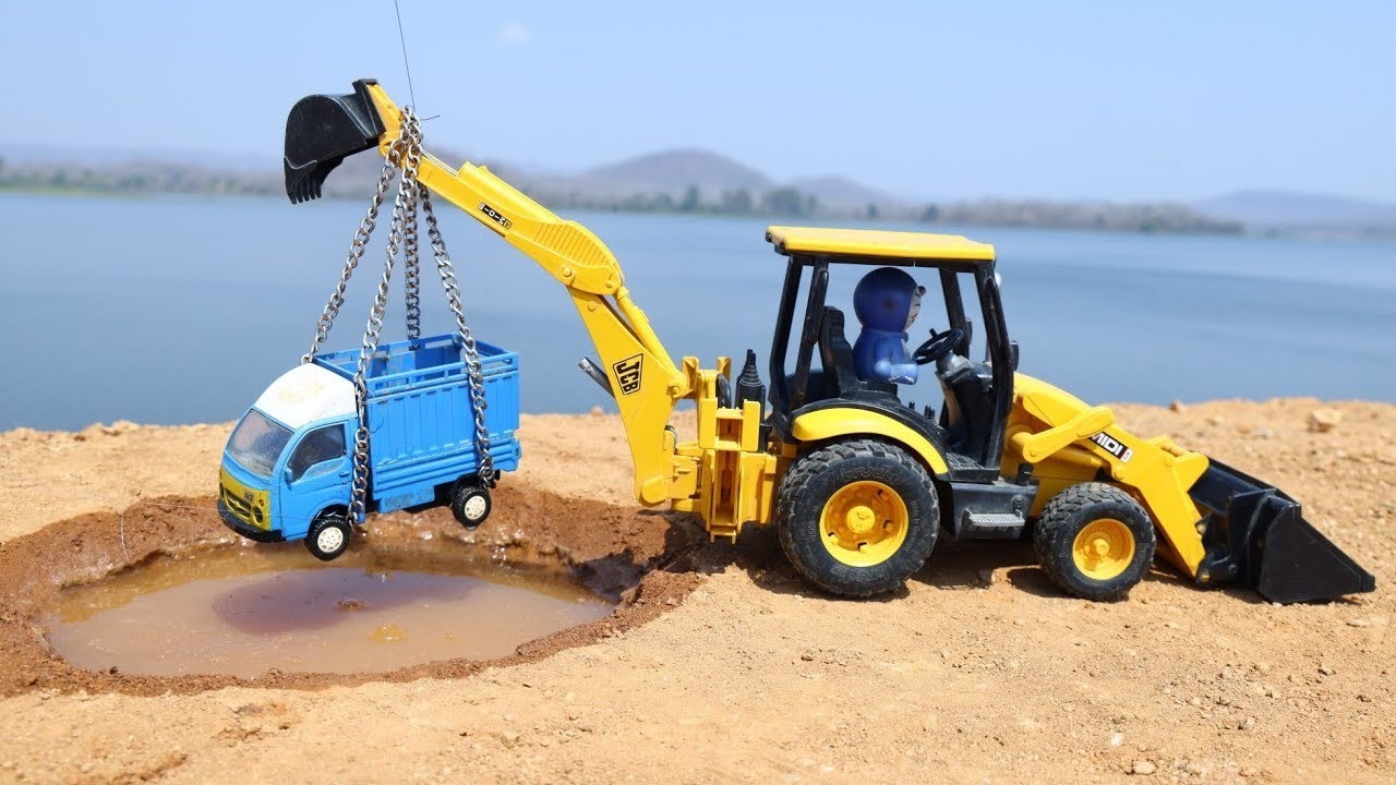gadi wala cartoon Toy JCB helicopter ka video track dumper car 🚗 bus ...