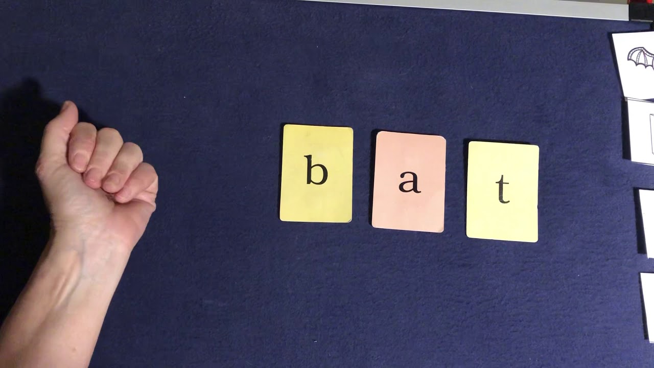 Tapping to read words cvc - YouTube