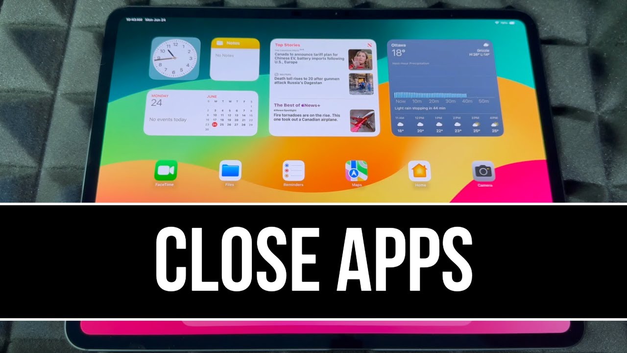 How to Close Apps on iPad Pro 13" - YouTube