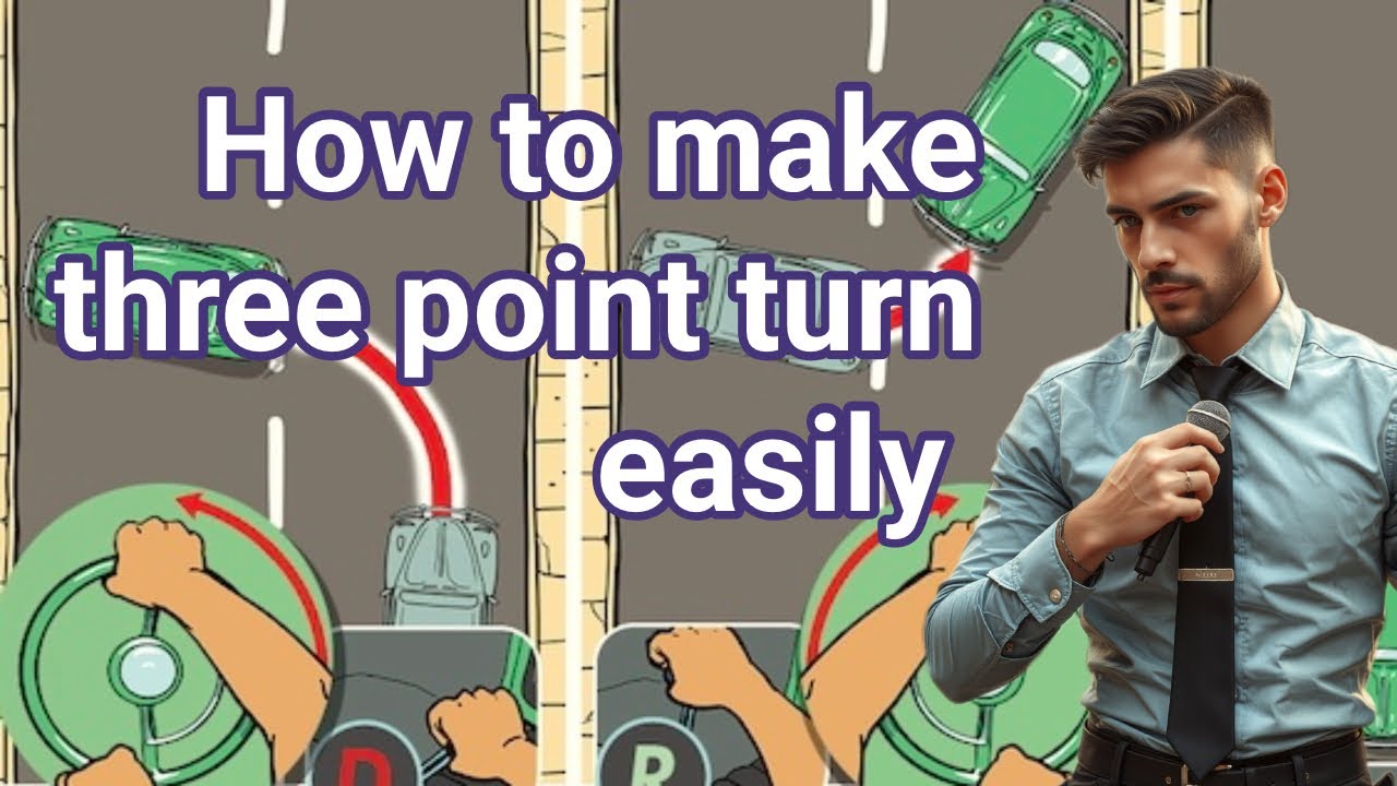 How to make three point turn easily - YouTube