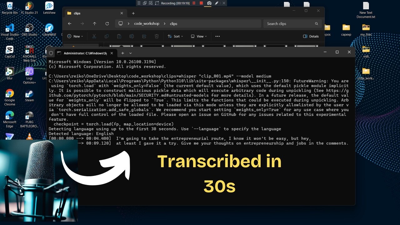 Transcribe & Translate ANY Audio or Video For FREE With Whisper AI (2 ...