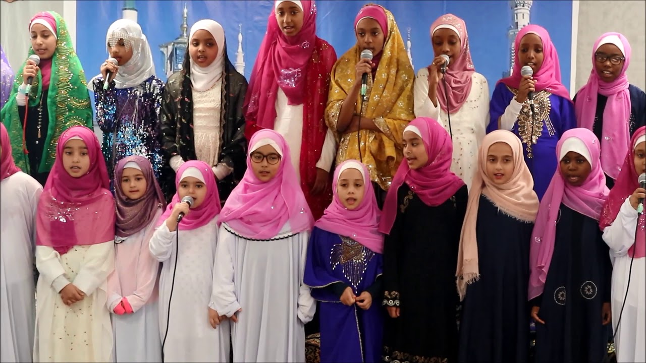 Ahmad Yaa Habibi /Kids Mawlid, Dec.02/2018(1440) / Young Girls Madih ...