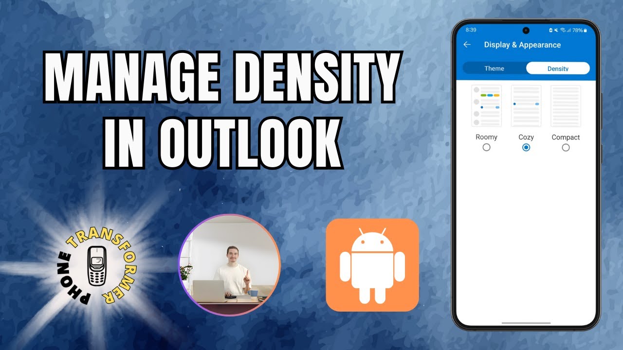 How to Manage Density in Outlook - YouTube