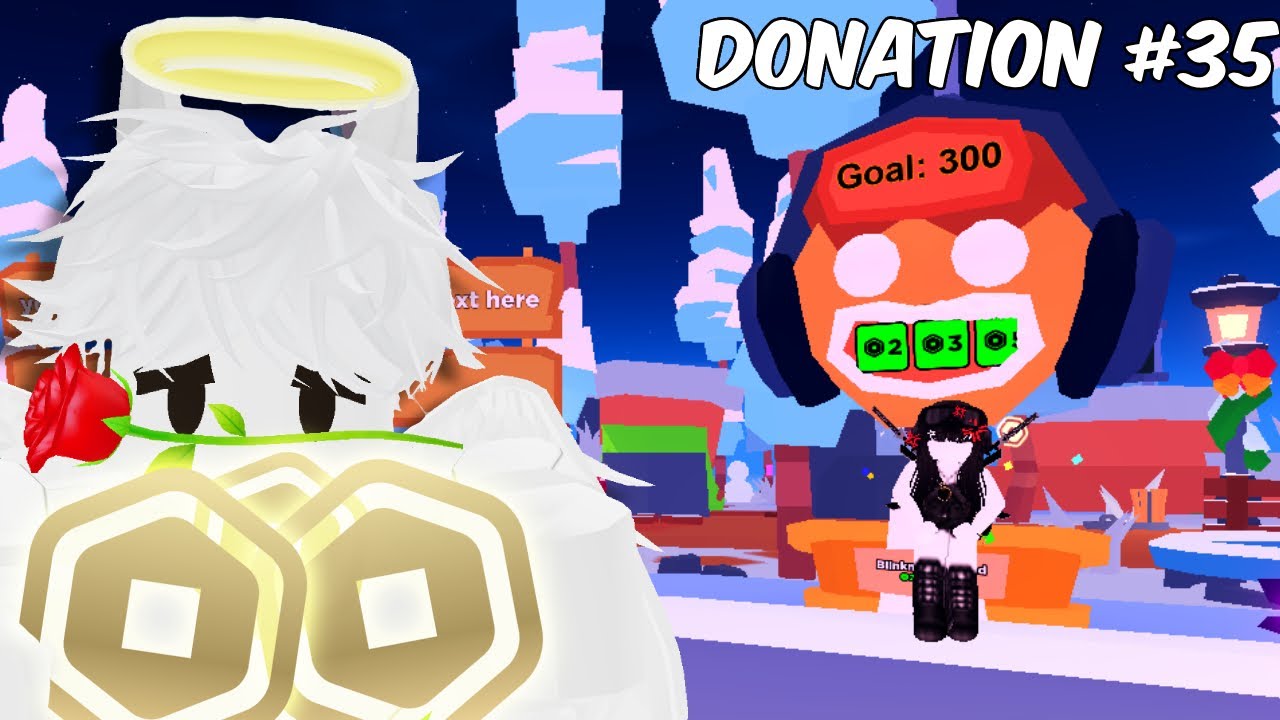 I Donated Robux To 50 People - YouTube