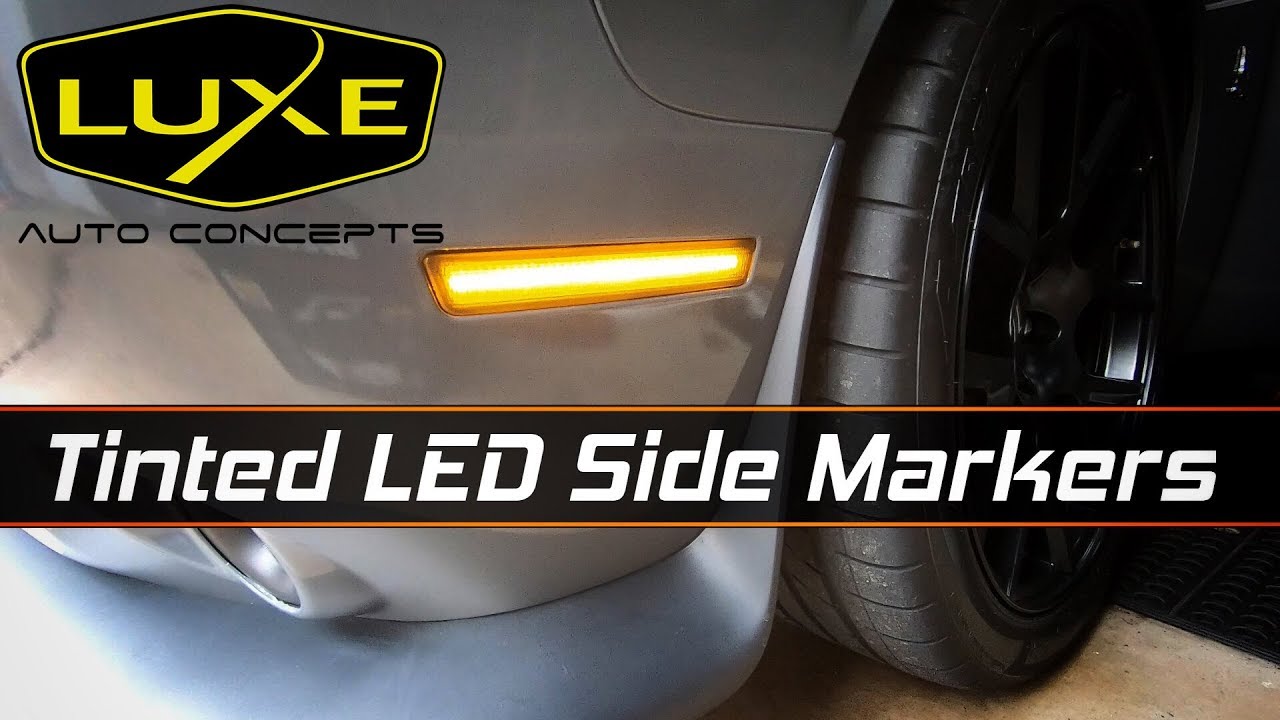 Stupid Bright LED Tinted Side Markers from Luxe - YouTube