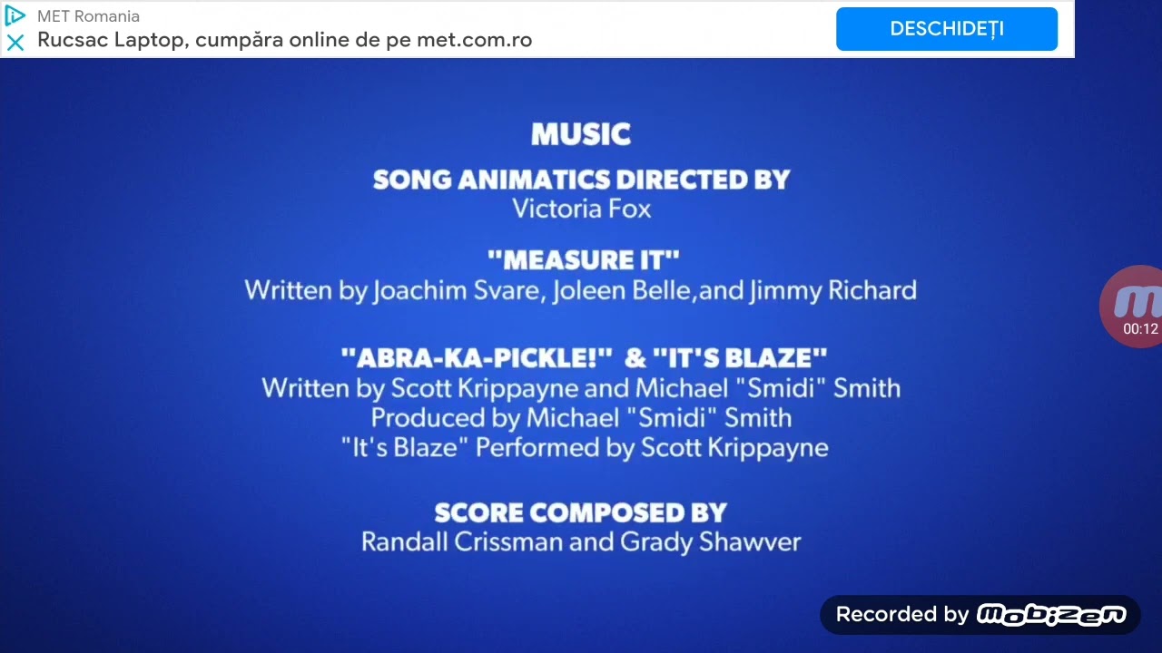 Blaze And The Monster Machine End Credits - YouTube