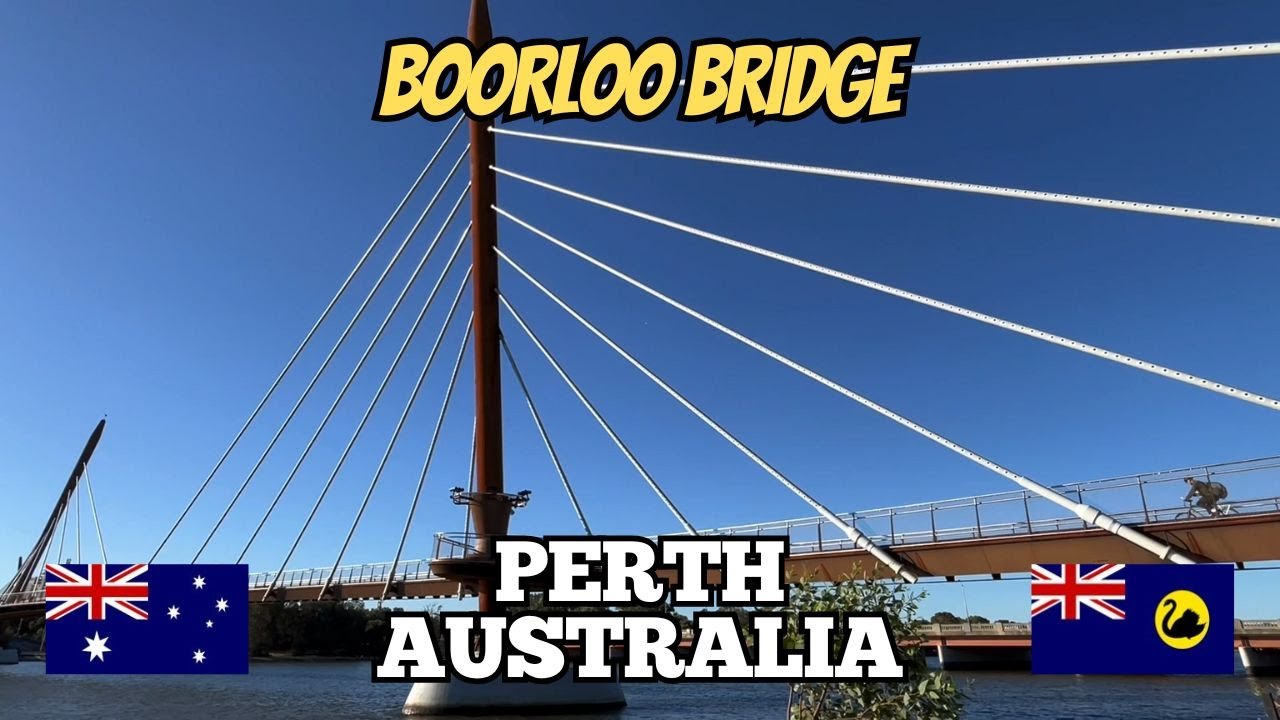 Exploring Perth Australia: Walking Tour Along The NEW Boorloo Bridge ...