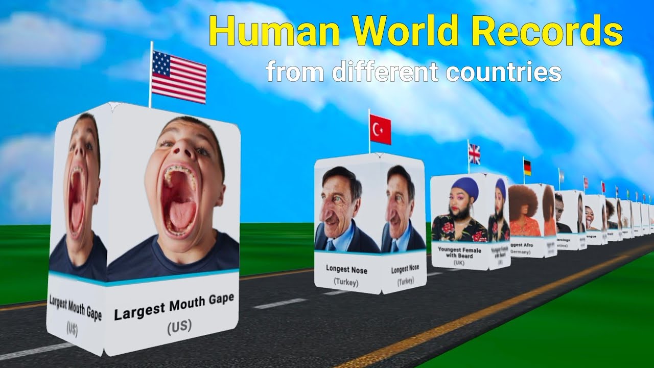 Human World Records from different countries - YouTube
