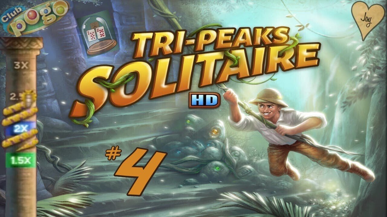Questing for Multipliers - Pogo Games: Tri Peaks Solitaire HD #4 - YouTube