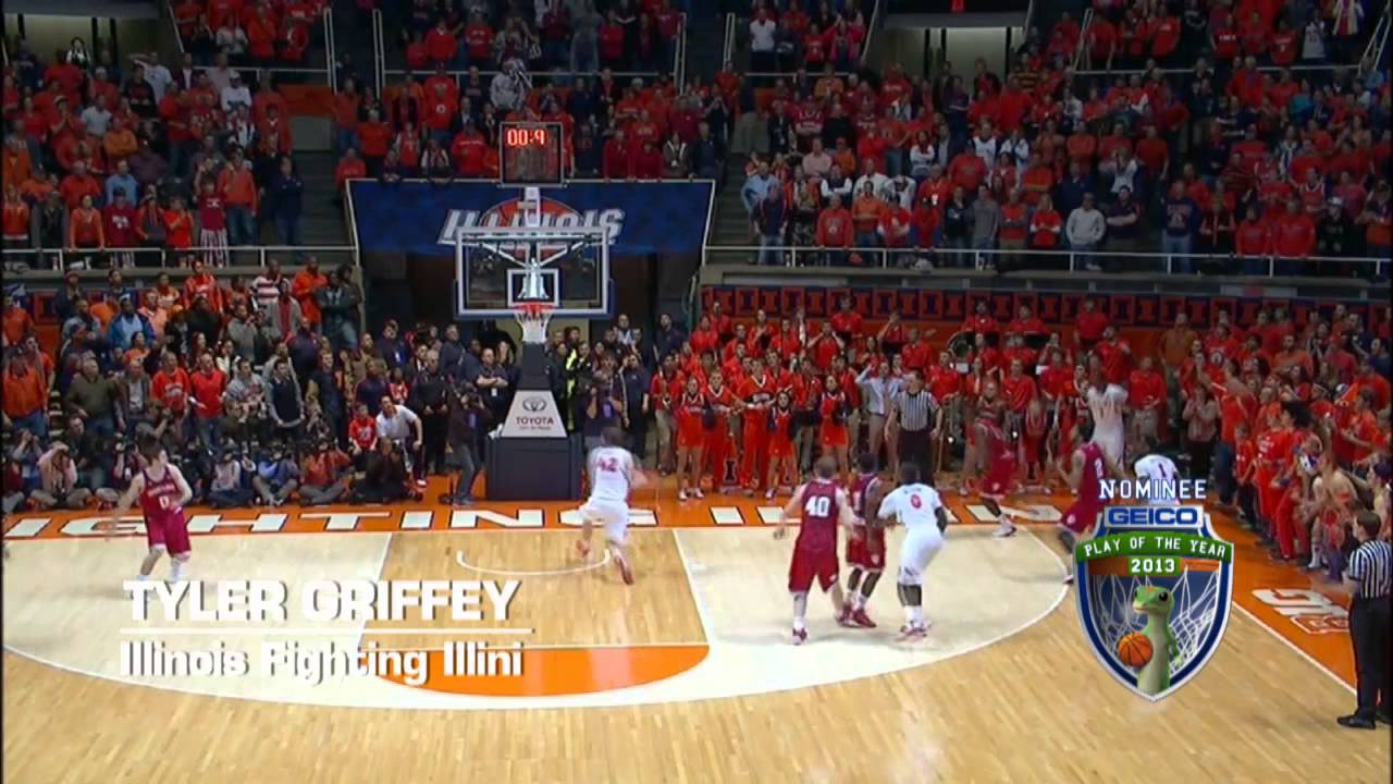 Illinois' Tyler Griffey beats Indiana with last-second layup - YouTube