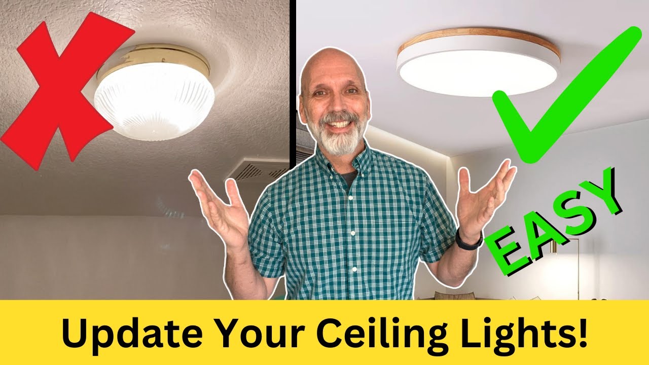 DIY Ceiling Light Upgrade: Install Modern LED Fixtures in Minutes ...