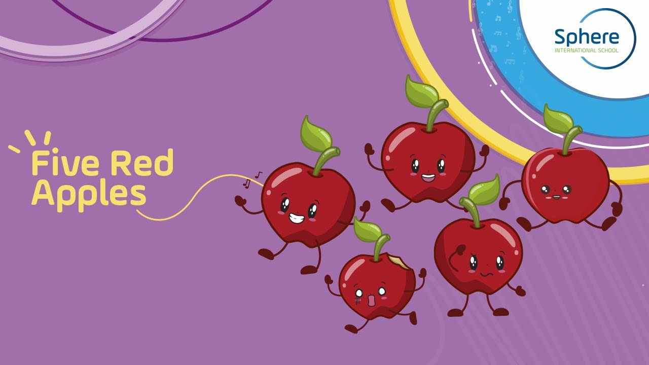 Five Red Apples Sphere - YouTube