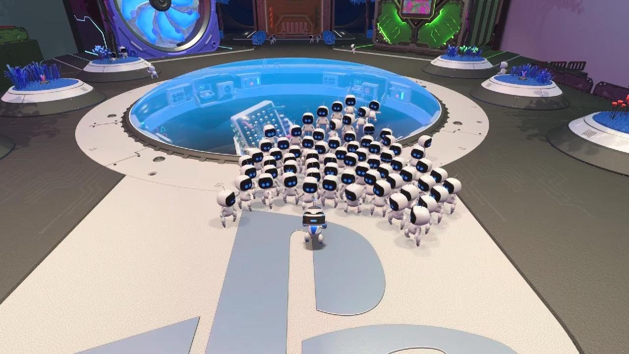 army of astro bots - YouTube