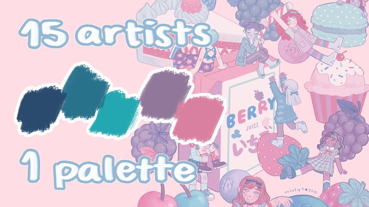 ⋆˙ ♡ berry juice 🍇🍓🫐🍒" ~ 15 artists 1 color palette collab :3 - YouTube