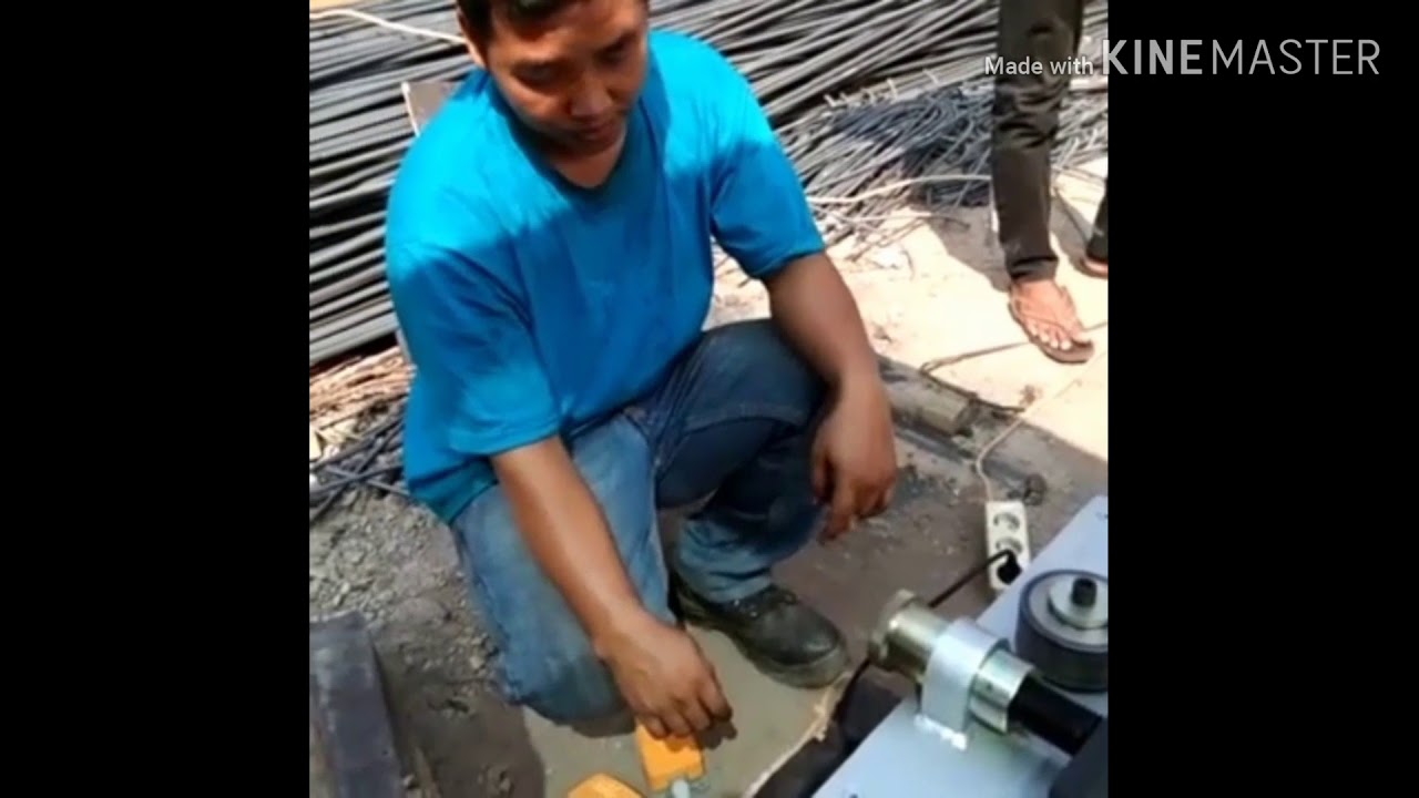 Mesin bar bender bar cutter buatan korea bar roler - YouTube