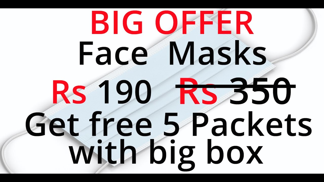 Brand Face Mask is on discount offer - YouTube