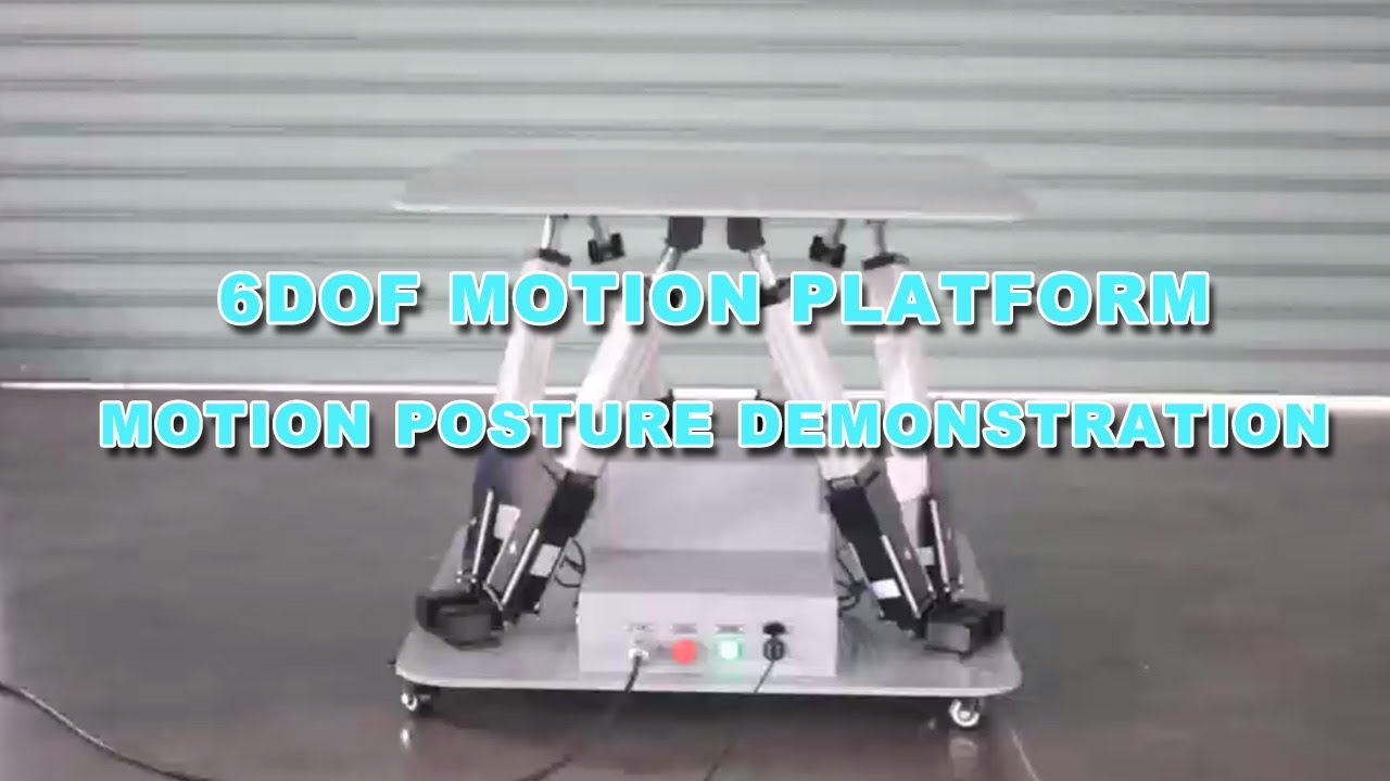 6DOF motion platformmotion posture demonstration - YouTube