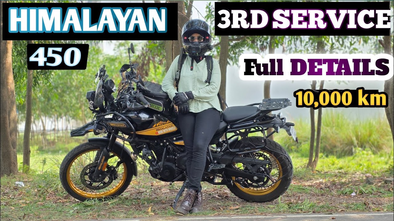 HIMALAYAN 450 3rd service done🤩 | FULL Details | 10,000 km | - YouTube
