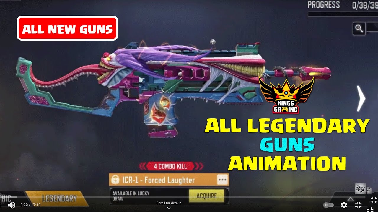 Call of Duty Mobile All Legendary Guns Animation | COD Mobile All ...