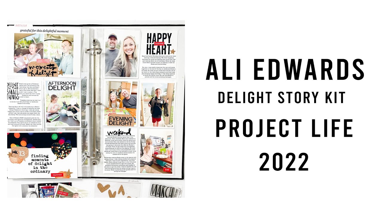 Ali Edwards | Project Life Delight Story Kit | Process Video - YouTube