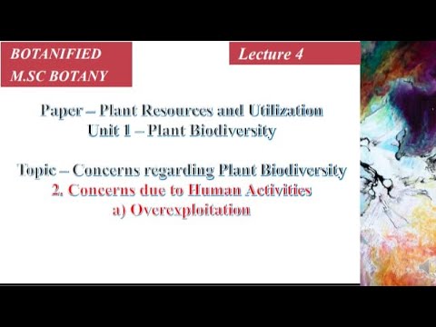 # LECTURE 4 M.Sc Botany || Unit 1 || Concerns due to Human activities ...
