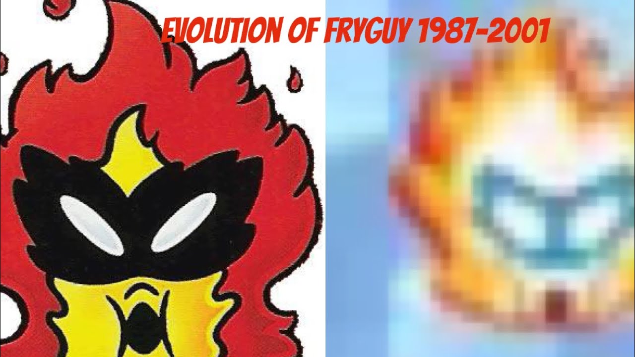 Evolution of Fryguy 1987-2001 in Mario Games/TV Shows - YouTube