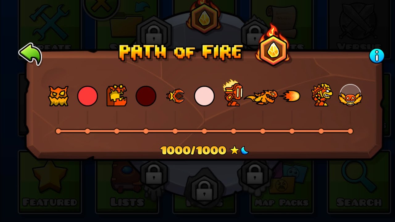 Completed path of fire! | Geometry Dash 2.2 - YouTube