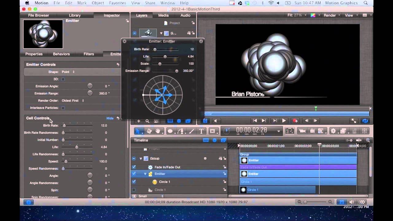 Motion 5 Tutorials- Part 2: Build A Lower Third From Scratch - YouTube