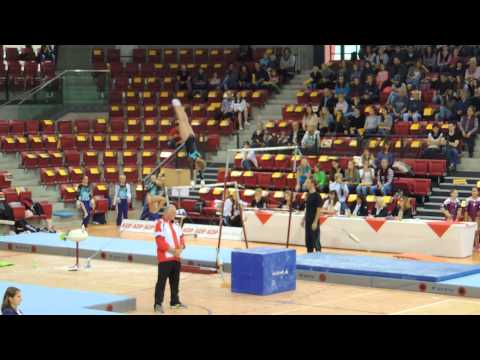 Natalie Wolfgang - SSV ULM 1846 - 1. Bundesliga Stuttgart 25.10.2014 - Barren