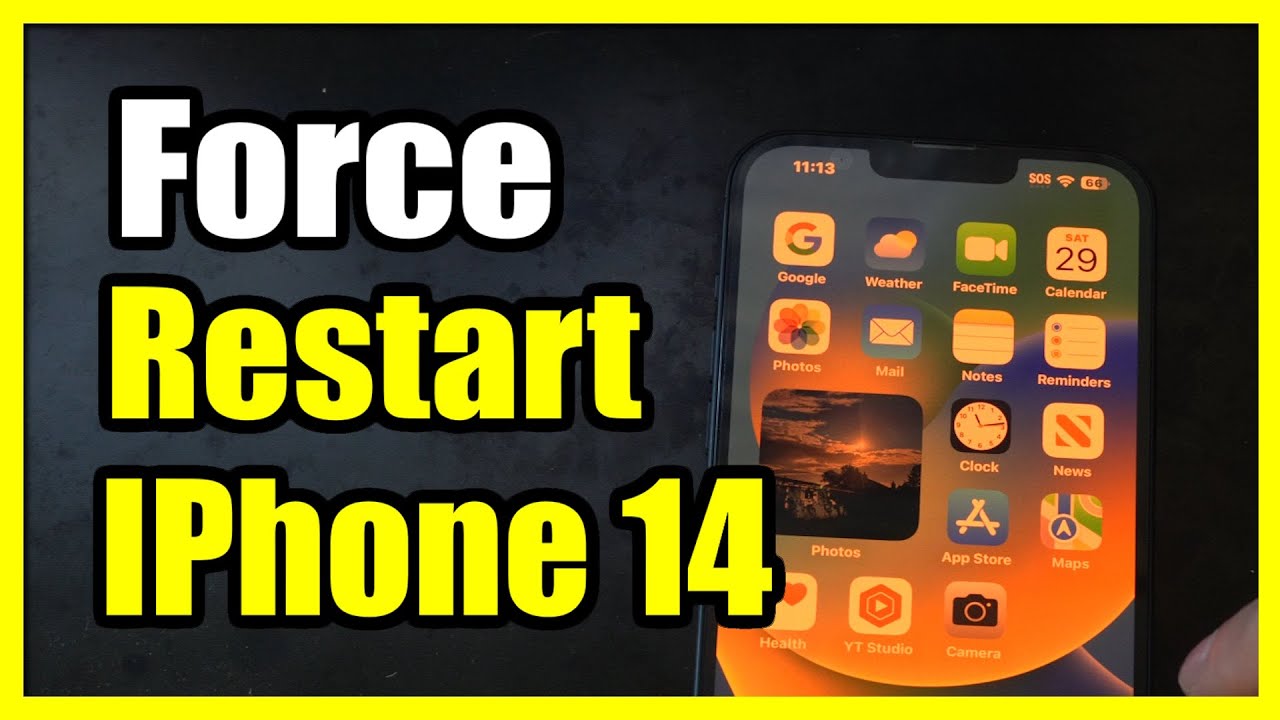 How to Force Restart your IPhone 14 (Frozen Screen) - YouTube