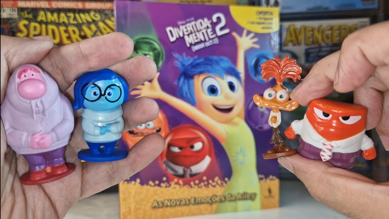 Inside Out 2 BOOK with 10 mini figures - YouTube