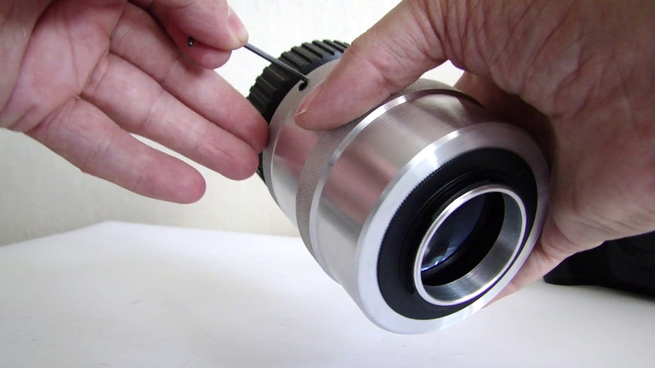 Helicoid for 62,5mm projection lenses - YouTube