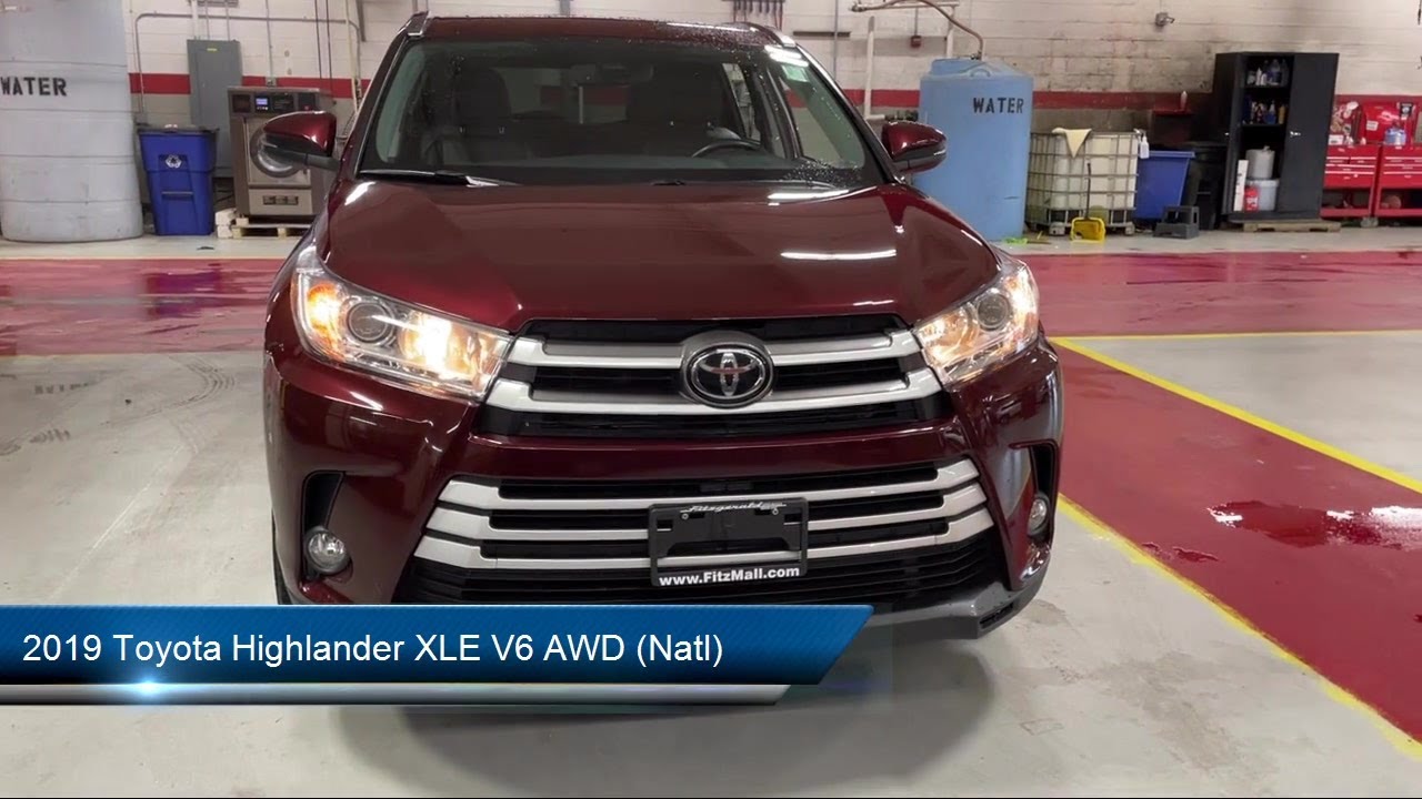 2019 Toyota Highlander XLE V6 AWD (Natl) - YouTube