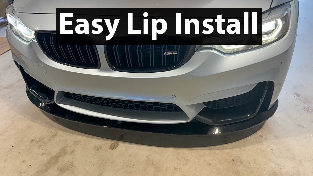 F82 BMW M4 DIY Front Lip Install - YouTube