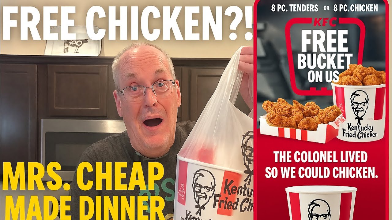 FREE Chicken from KFC?! Mrs. Cheap Made Dinner Tonight 🍗😂 - YouTube