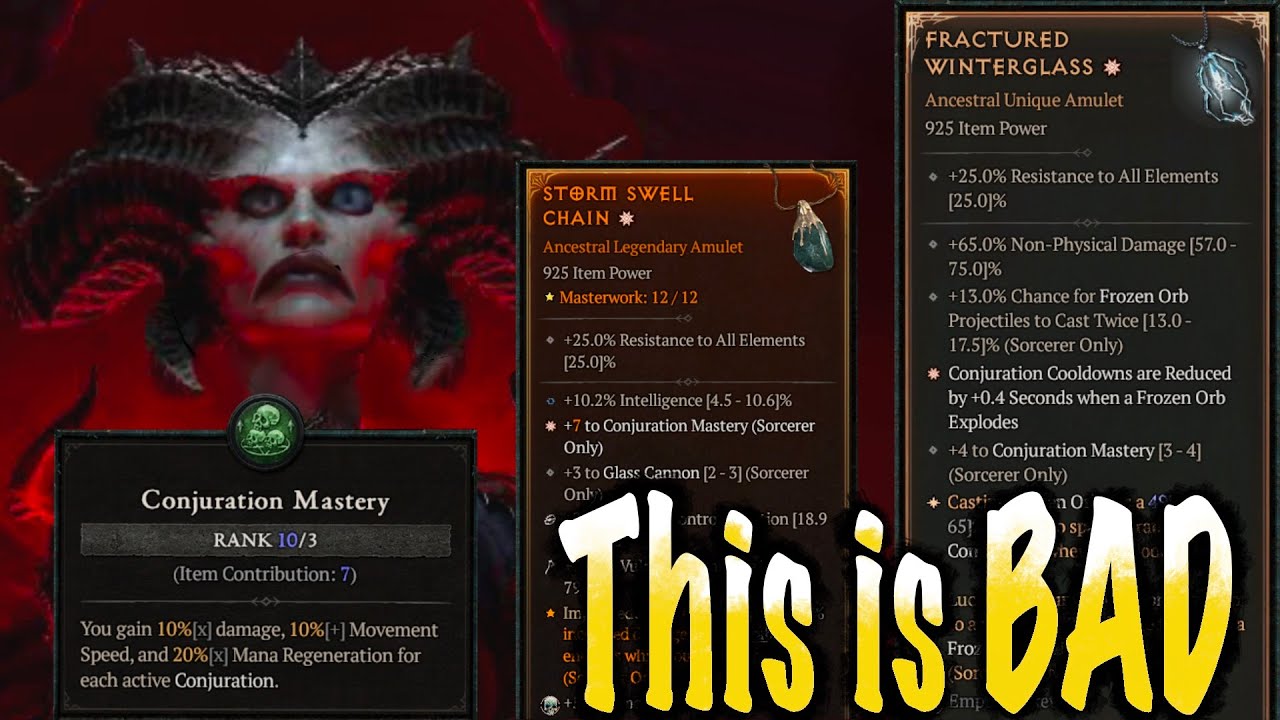 Conjuration Master is Actually Bad News for Sorcerer D4 - YouTube