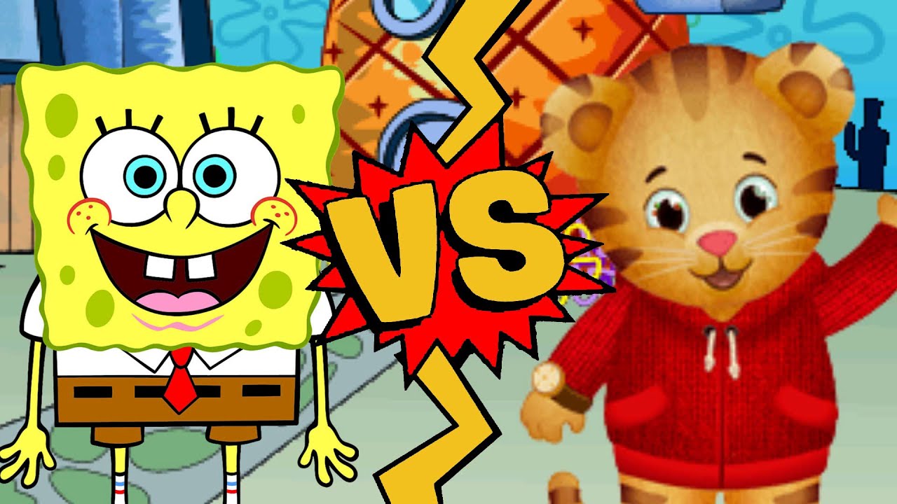 M.U.G.E.N. Battles | SpongeBob SquarePants vs Daniel Tiger - YouTube
