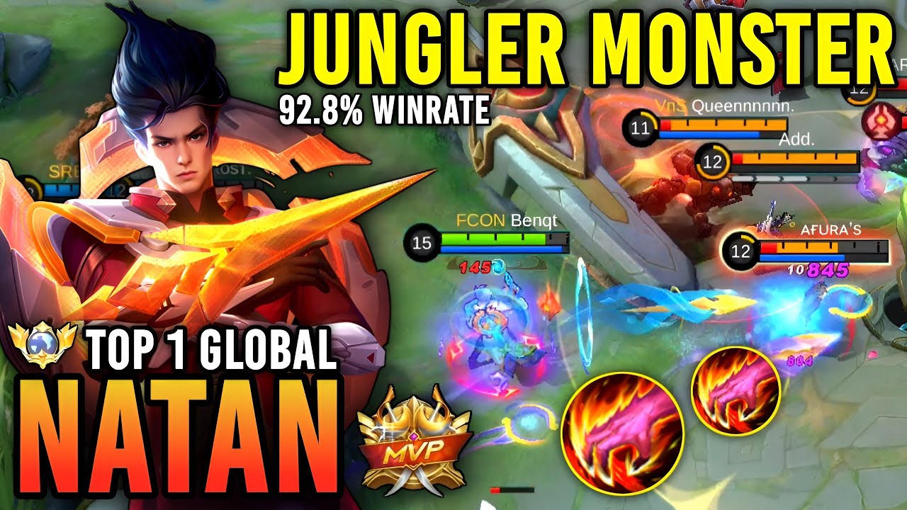 JUNGLER MONSTER!! TOP 1 GLOBAL NATAN BEST BUILD 2023 - NATAN GAMEPLAY ...