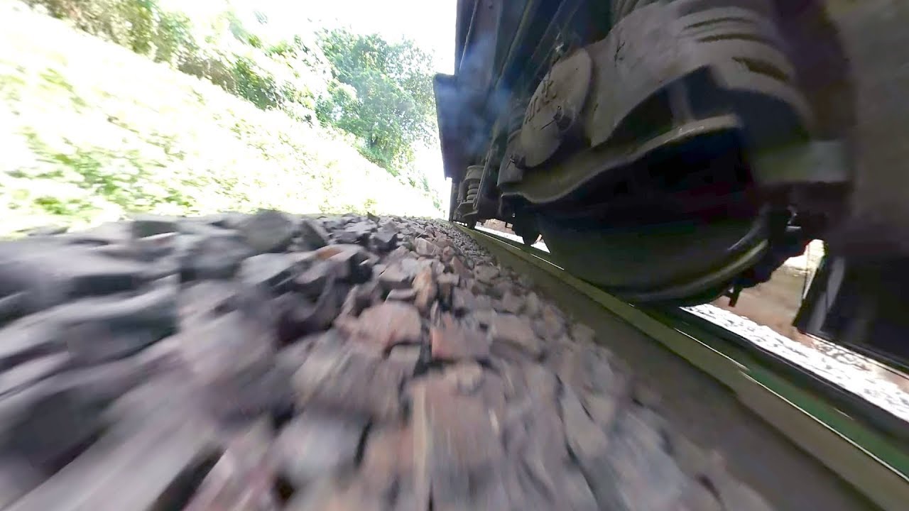 Incredible 360 VR View | Cam on Indian Train Bogie | Feel the Rails ...