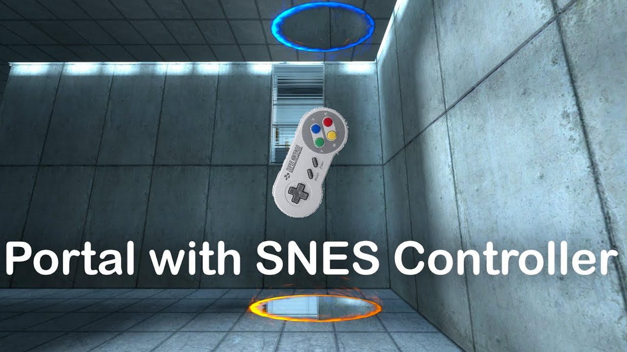 Playing Portal with real Super Nintendo Entertaiment System Controler ...