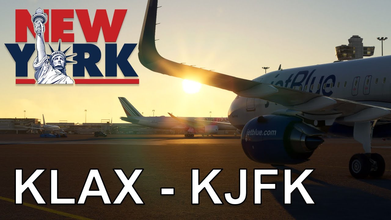 USA Coast to Coast - jetBlue Los Angeles (KLAX) to New York (KJFK) FBW ...