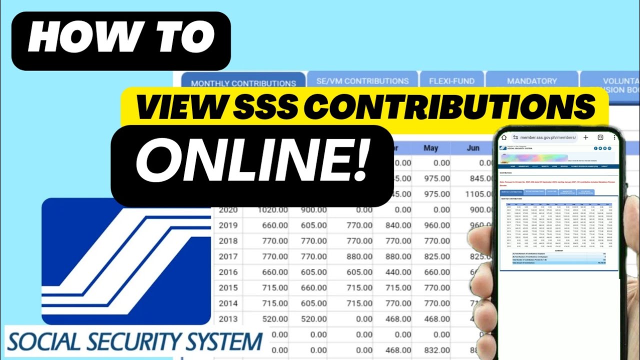 How to VIEW Your SSS Contributions Online 2025 (Step-by-Step Guide ...